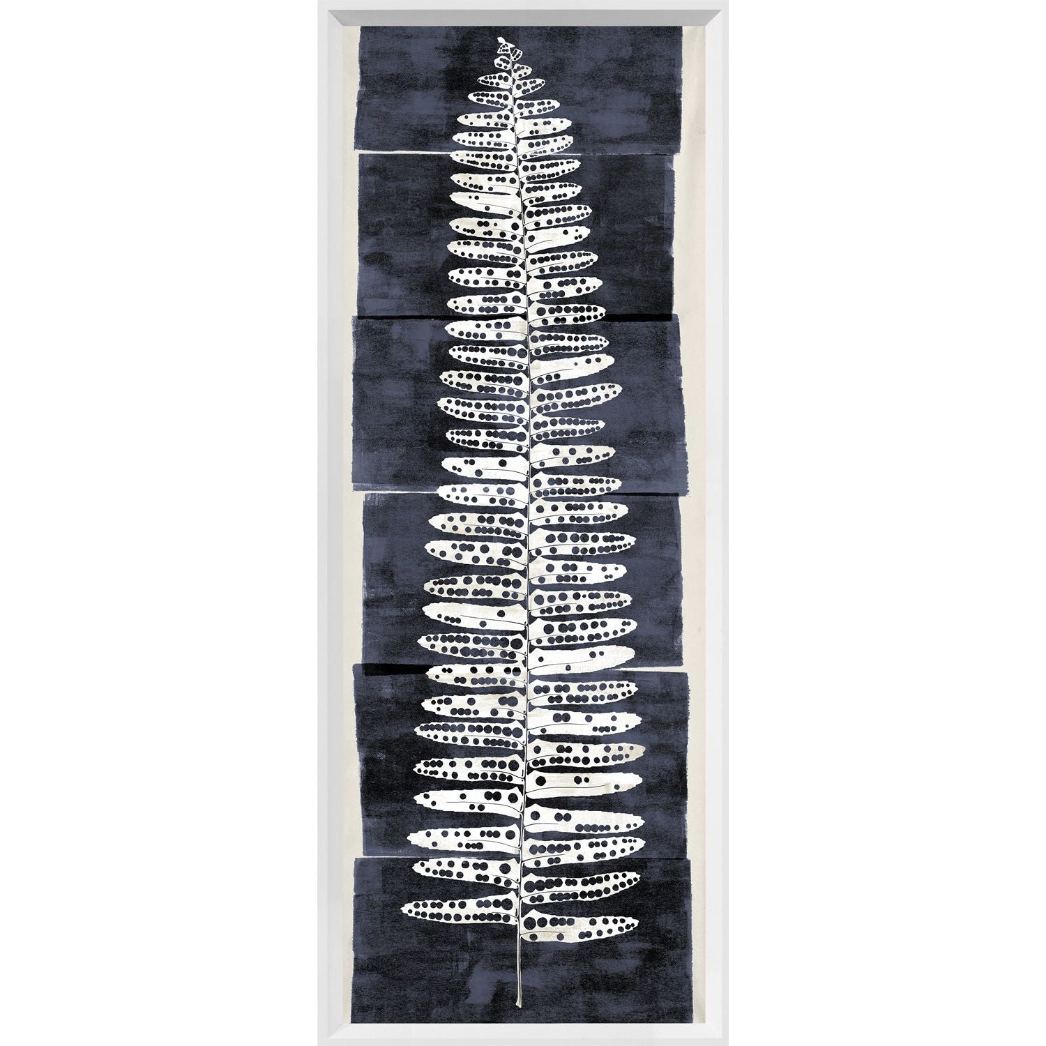 Tall Frond I - Indigo and Cream Small – MYHome Furniture