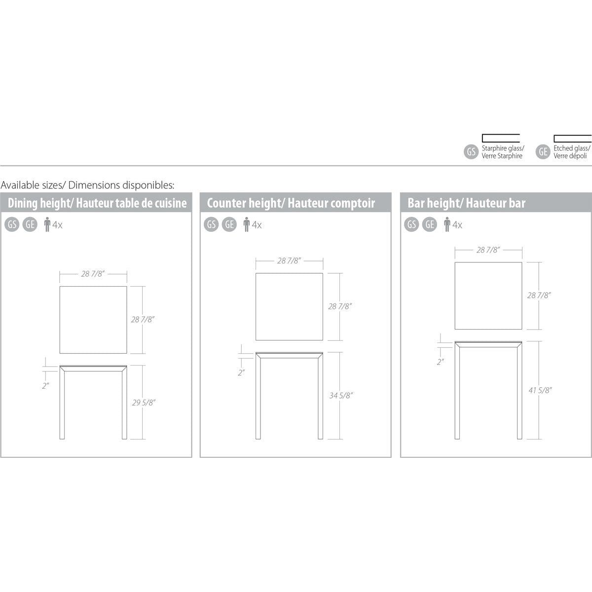 Trica Cubo 29 x 29 Table – MYHome Furniture